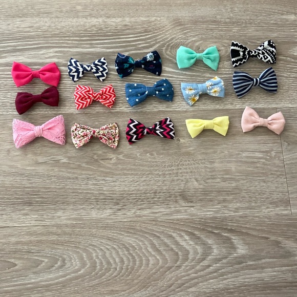Claire's | Accessories | Multicolor Hair Bows From Various Brands ...